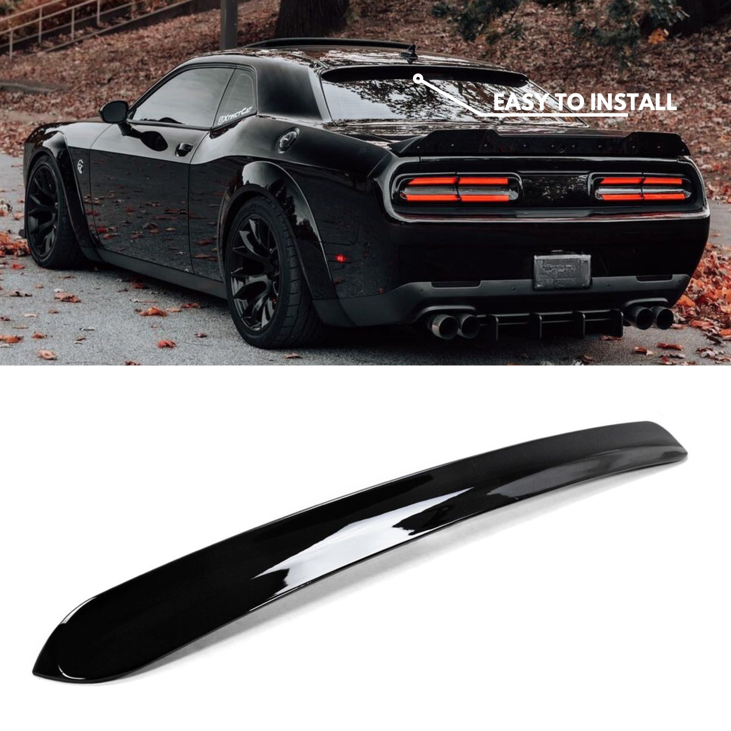 2015-2023 Dodge Challenger SRT HELLCAT REAR WINDOW ROOF SPOILER – SEG ...